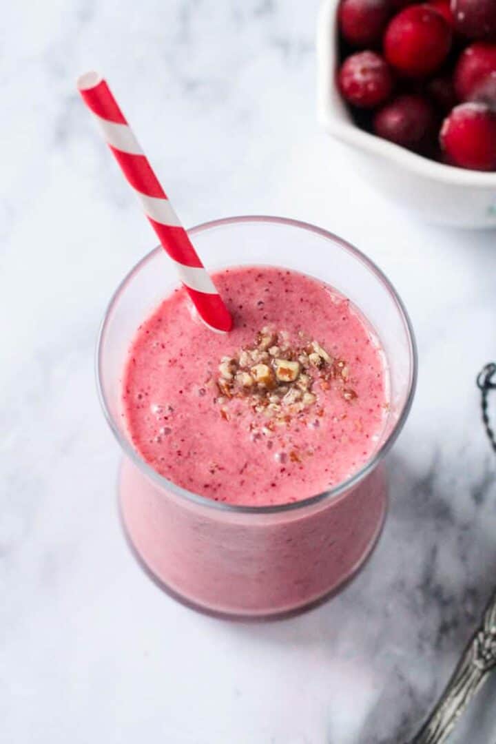 Creamy Cranberry Smoothie ~ Veggie Inspired