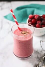 Creamy Cranberry Smoothie ~ Veggie Inspired
