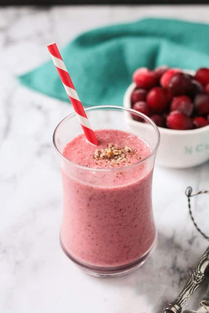 Creamy Cranberry Smoothie ~ Veggie Inspired