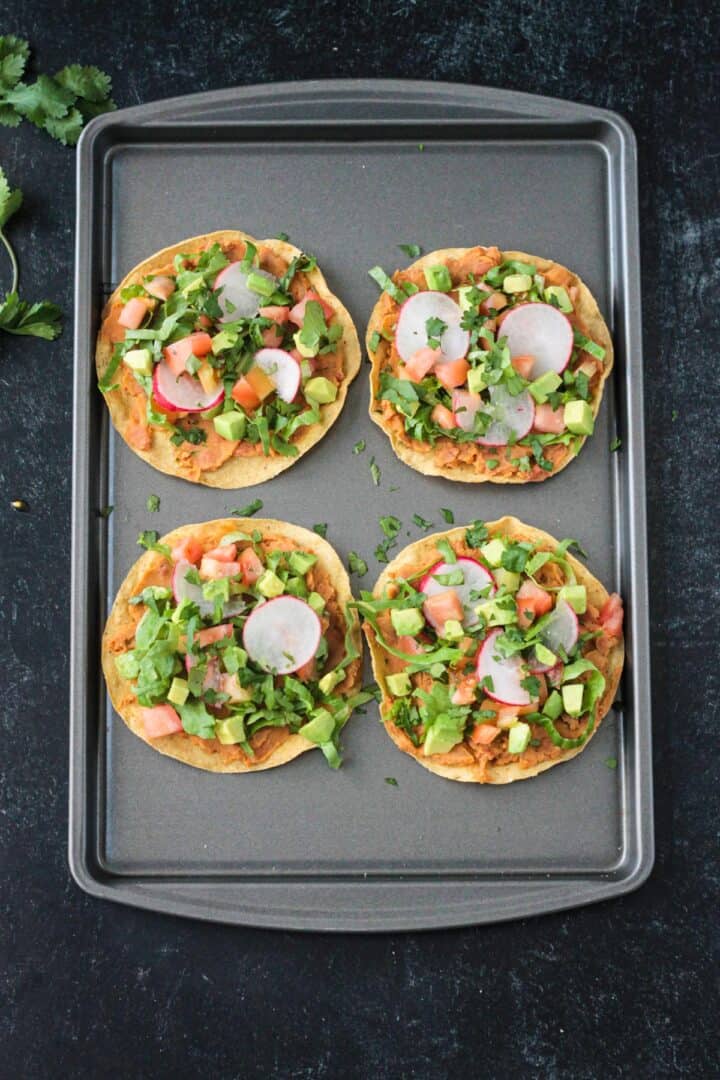 Easy Vegan Tostadas (Gluten-free!) ~ Veggie Inspired