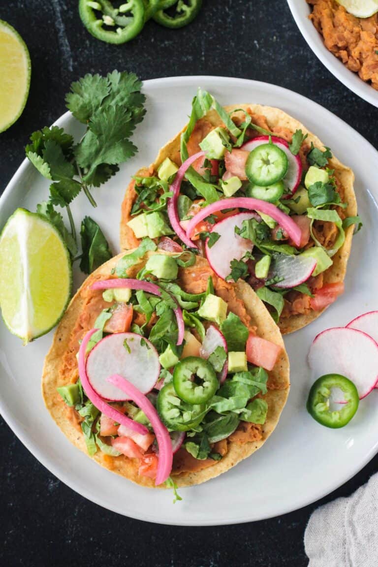 Easy Vegan Tostadas (Gluten-free!) ~ Veggie Inspired