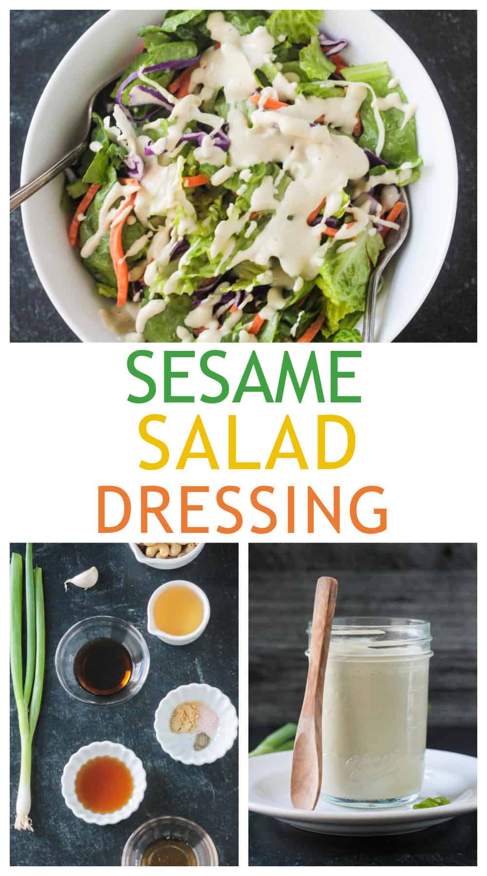 Creamy Sesame Salad Dressing ~ Veggie Inspired