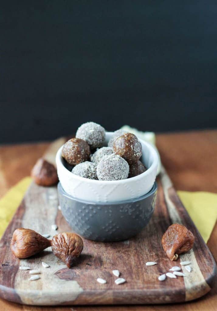 Sunflower Fig Balls (Vegan, Gluten Free) ~ Veggie Inspired