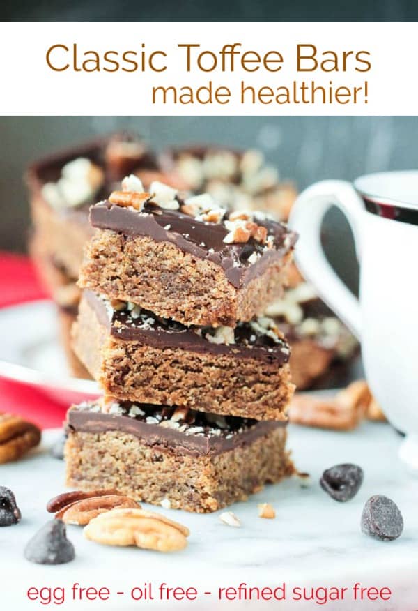 Classic Vegan Toffee Bars - Veggie Inspired