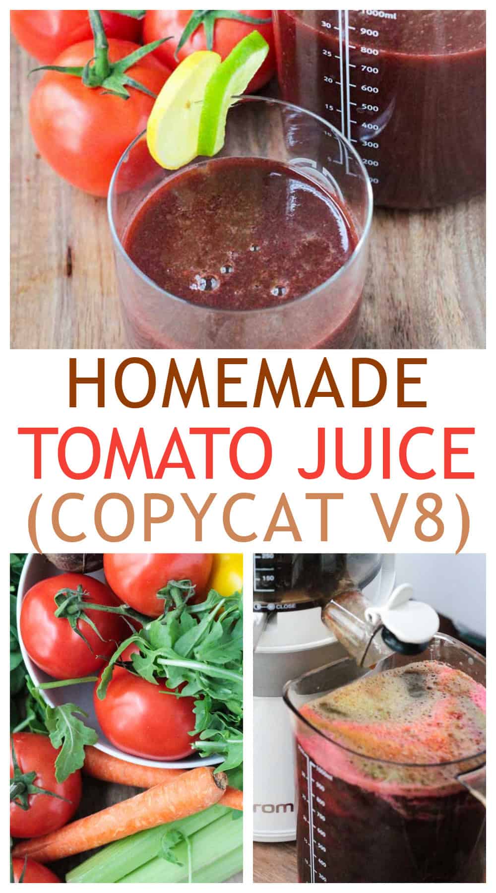 Spicy Tomato Juice (V8 Copycat) - Veggie Inspired