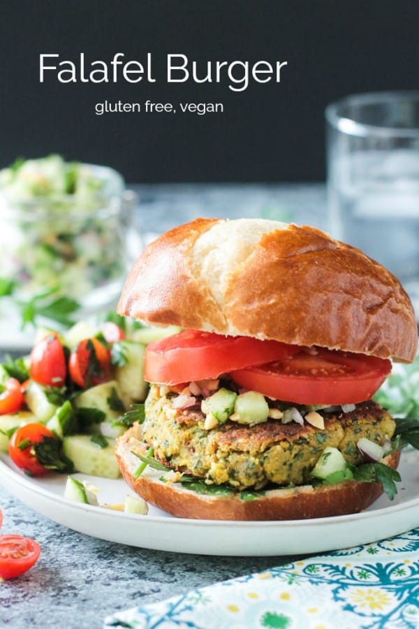 Falafel Burger (Gluten Free, Vegan!) ~ Veggie Inspired