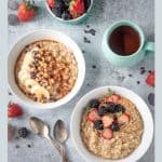 Easy, Sweet, Creamy, Customizable Healthy Oatmeal (Dairy Free)
