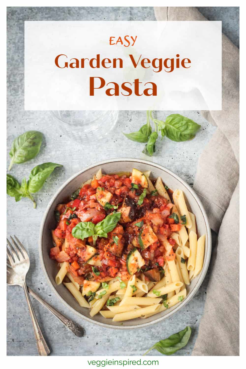 Garden Veggie Pasta ~ Veggie Inspired