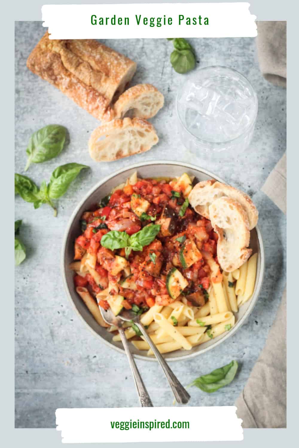 Garden Veggie Pasta ~ Veggie Inspired