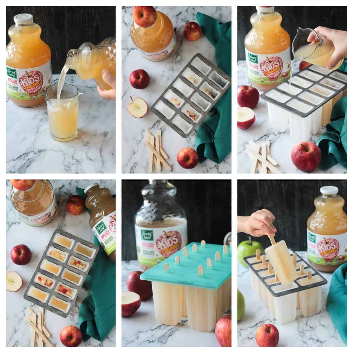 Easy Apple Juice Popsicles ~ Veggie Inspired