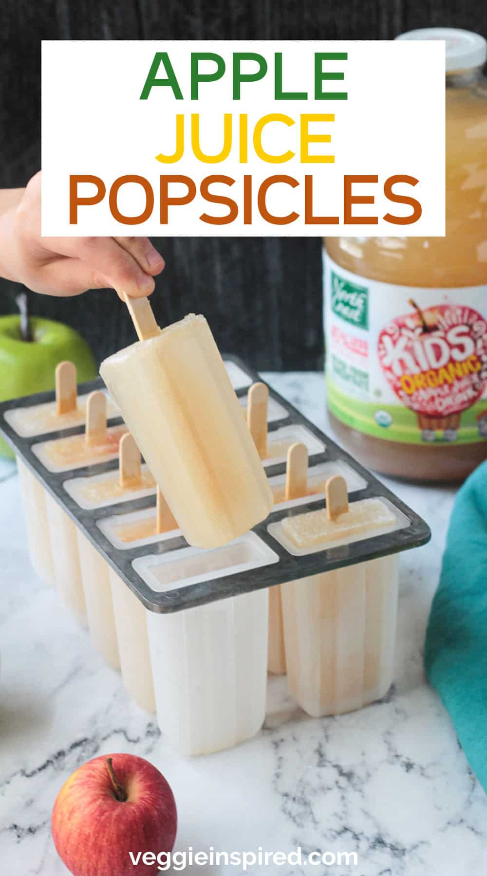 Easy Apple Juice Popsicles ~ Veggie Inspired