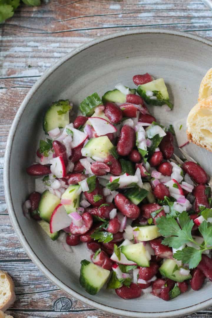 Red Kidney Bean Salad ~ Veggie Inspired
