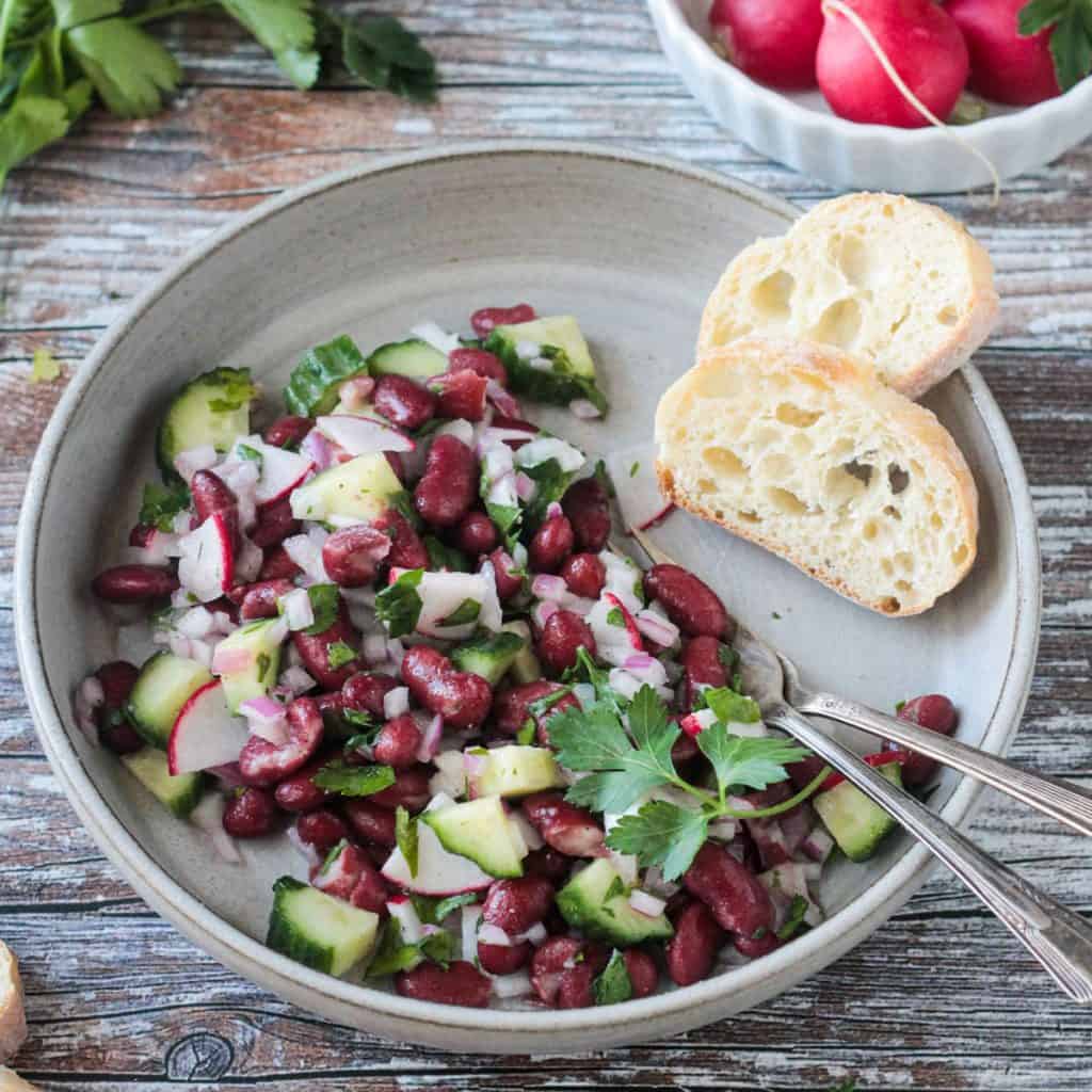 Red Kidney Bean Salad ~ Veggie Inspired