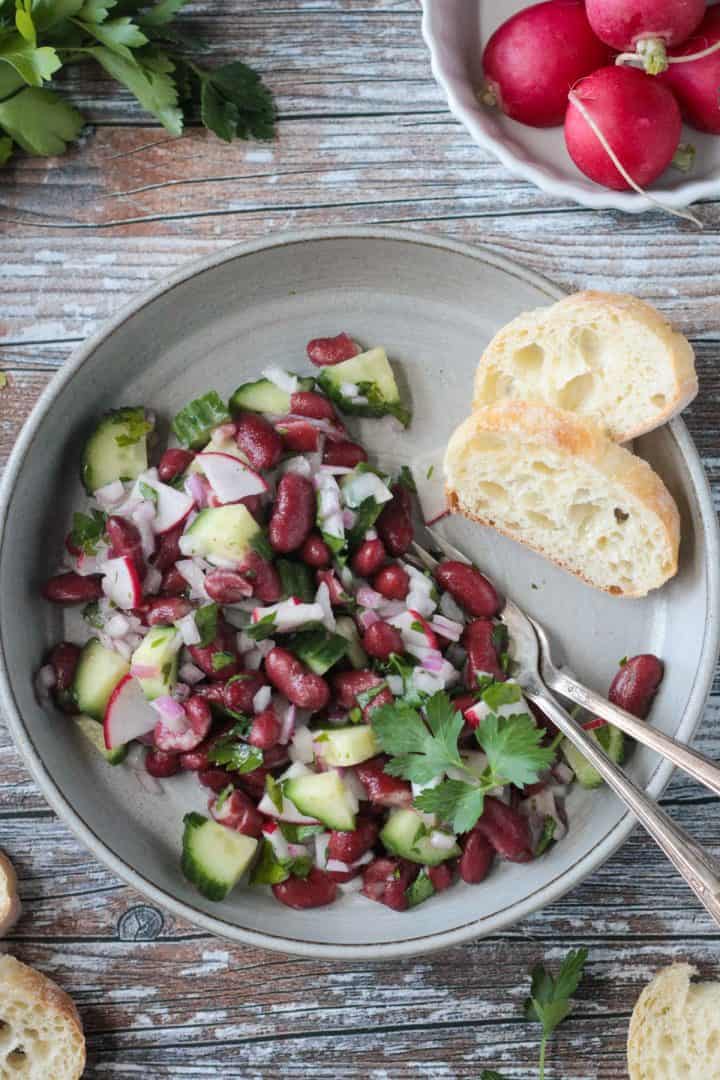 Red Kidney Bean Salad ~ Veggie Inspired