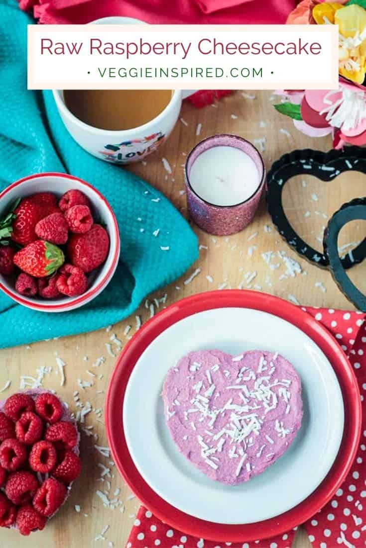 No-Bake Raspberry Vegan Raw Cheesecake Tarts ~ Veggie Inspired