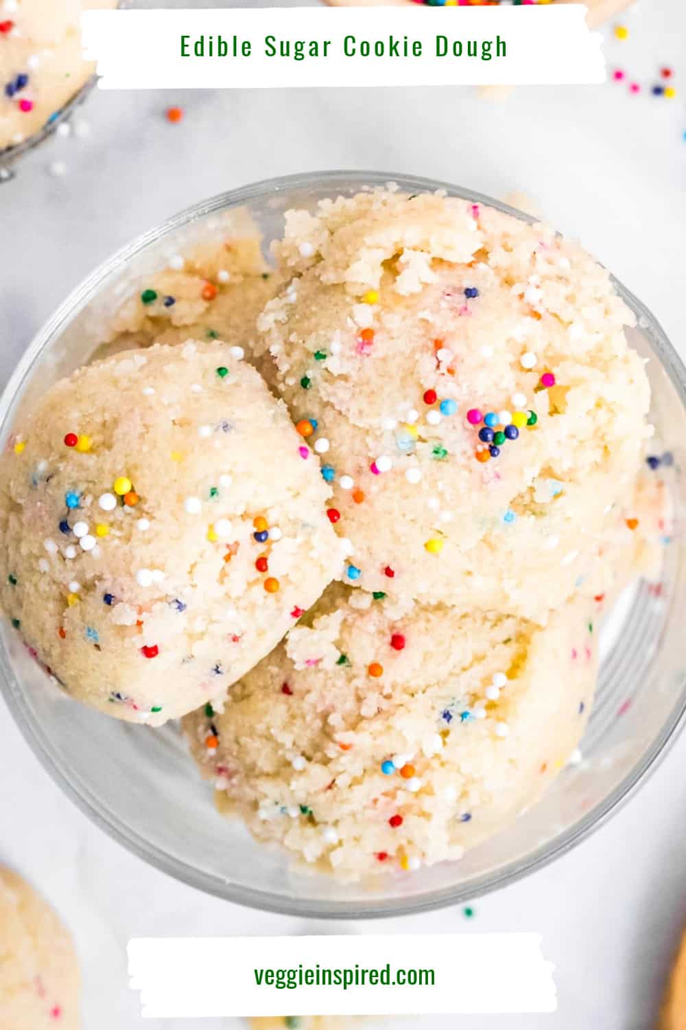 Edible Sugar Cookie Dough with Almond Flour ~ Veggie Inspired