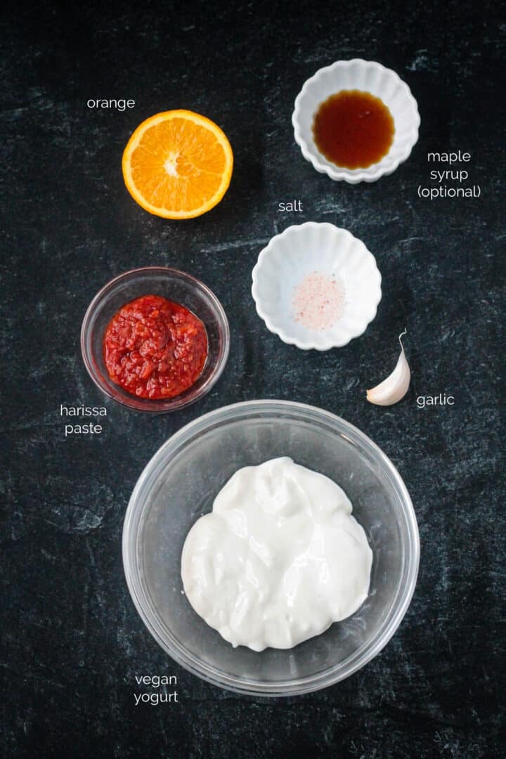 Dairy-Free Harissa Yogurt Sauce - Veggie Inspired