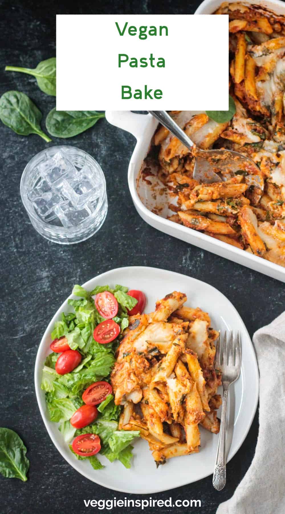 Easy Vegan Pasta Bake with Pesto