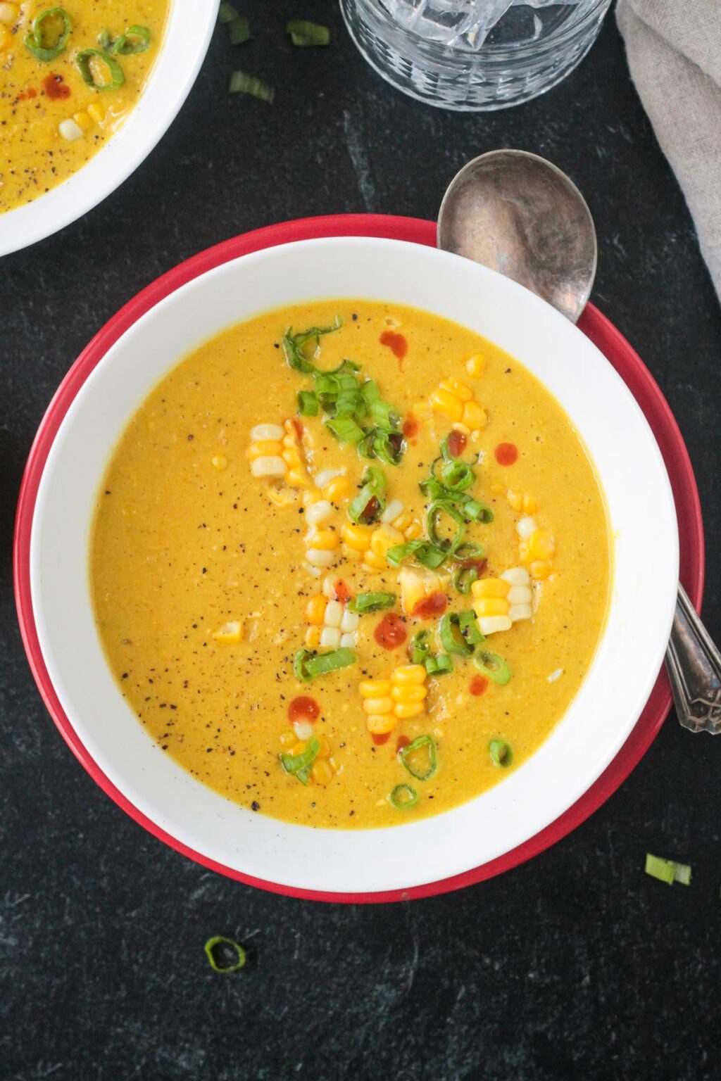Creamy Curried Corn Soup with Coconut Milk - Veggie Inspired
